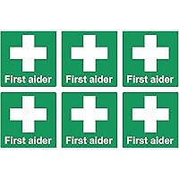 Pack of 4 First Aid Helmet Stickers 50 x 50 mm Self Adhesive : Amazon ...
