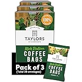 Taylors of Harrogate Hot Lava Java Coffee Bags, 3 Boxes of 10 (Total 30 ...