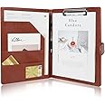 OFFCUP A4 Conference Folder, Leather Portfolio Folder, Multifunctional ...