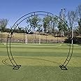 KUMIAO Heavy Duty Metal Wedding Arch Anti-Rust, Moon Gate Gold/Black ...
