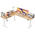 Agilestic L-höhenverstellbarer Schreibtisch mit den Maßen 190 x 155 cm ...