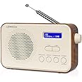 LEMEGA PR2 Portable DAB/DAB+ and FM Digital Radio,Personal Small DAB Radio, Alarm Clock,60 ...