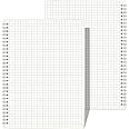 Ahgxg B5 Quad Ruled Spiral Notebook (2-Pack) - Spiral Graph Notebook 7 ...