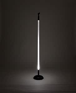 LED Lighted Microphone Stand with Round Base White LED for User Height ...