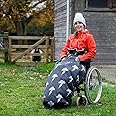 BundleBean - Fleece-Lined Wheelchair Cosy Cover (Silver Lightning ...