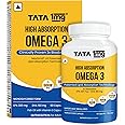 TATA 1mg Triple Absorption Omega 3 Fish Oil Capsules | 6X Effectiveness ...