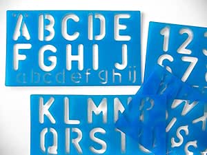 Alphabet Stencil Signwriting Kit 50mm Upper & Lower Case : Amazon.co.uk ...