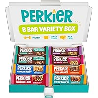 Perkier Variety Box (8 Bars) – Protein Packed - Lower Sugar - High ...