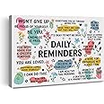 Inspirational Daily Reminders Poster Canvas Wall Art for Office Home ...