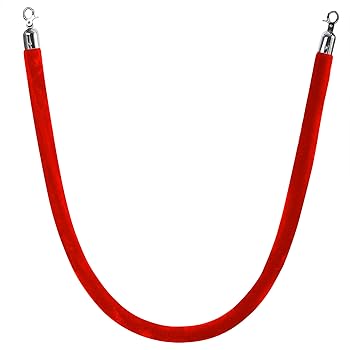 oneConcept Golden Cord - Cordon de séparation pour poteaux de guidage ...