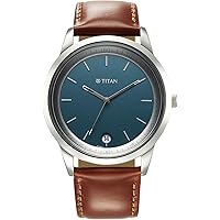 Buy Titan Timeless Treasures Quartz Analog with Date Green Dial Brown ...