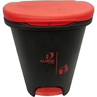Cello Plastic Pedal Step-On Garbage Dustbin 50 Ltr, Black-Green ...