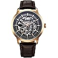 Titan Phoenix Skeletal Automatic Analog with Gun Dial Brown Leather ...