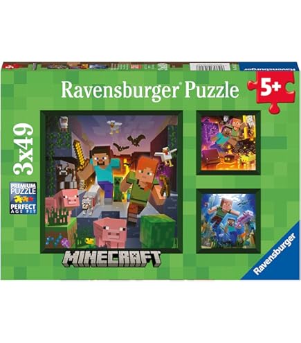Minecraft Puzzle Ravensburger Minecraft Mosaic 1000 Piece Jigsaw Puzzle ...