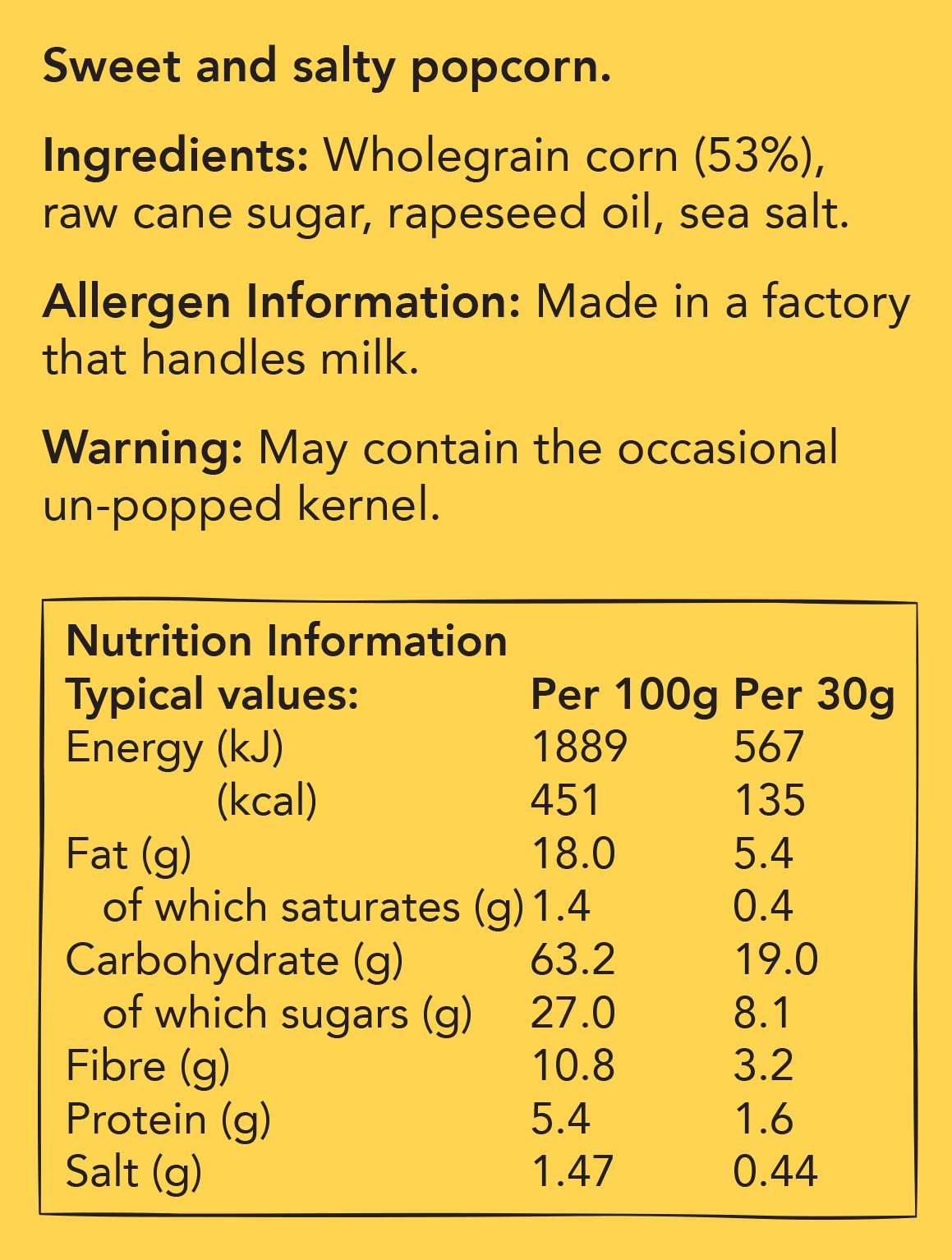 Propercorn Sweet and Salty Popcorn Sharing Bag, 90 g – Fresh Store Shop