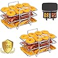YQL 2PCS Air Fryer Racks for Ninja AF400UK/SL400UK AF500UK/Tower Dual ...