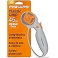 Fiskars Rotary Cutter Ø45 mm Loop Titanium Easy Blade Change, With ...