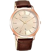 Titan Karishma Quartz Analog Green Dial Brown Leather Strap Watch for ...