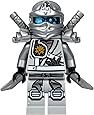 Lego Ninjago Minifigur Zane Titanium Ninja aus 70728 mit Waffen NEU ...