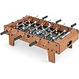 COSTWAY Table Top Football Game, 69 x 60cm Foosball Table with 2 ...