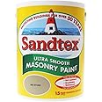 Sandtex Ultra Smooth Masonry Paint 5 Litre Stock Colours - Mid Stone ...
