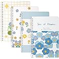 OFFCUP Wirebound 4 Pack Spiral Notebook, 120 Pages/ 60 Sheets ...