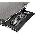 Keyboard Tray Under Desk Pull Out with Extra Sturdy C Clamp Mount ...