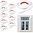 10pcs Window Grid Kit, 32.8ft White Grille Inserts Self-Adhesive Peel and Stick Molding Trim for ...