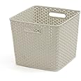 Curver My Style 196862 Storage Box Rattan Effect Large 25L Cream ...