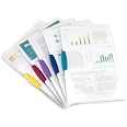 Rapesco 0786 Pivot Clip File, A4, Transparent with Coloured Clips, Pack ...