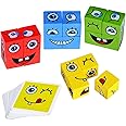Goyal's Wooden Emoji Cube Face Changing Game for Kids | Expressions ...