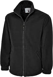 UC604 - Classic Full Zip Micro Fleece Jacket (300 GSM) - Black - Medium ...