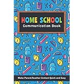 Parent Teacher Communication Book: School Home Relationship Back and ...