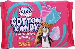 Igloo Cotton Candy Ice Cream Cone 5 x 120ml