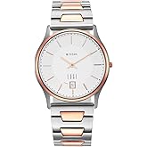 Titan Classique Slimline Quartz Analog with Date Silver Dial Two Toned ...