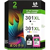 301XL Ink Cartridges Black and Colour - 750/450+ Pages, Replacement for ...