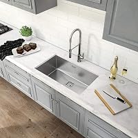 Ruhe® Handmade Single Bowl 24x18x10 Inches Kitchen Sink | Premium ...