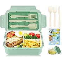 Bento Box Lunch Boxes,1300ML Stackable Box for Adults,Leak-Proof Lunch Container with ...