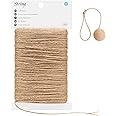 G2PLUS 2MM Jute Twine, 50M Brown Natural Garden String, 2 Ply Natural Jute String for DIY Craft ...