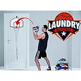 Bundaloo Basketball Laundry Hamper - Over The Door 2 in 1 Hanging ...