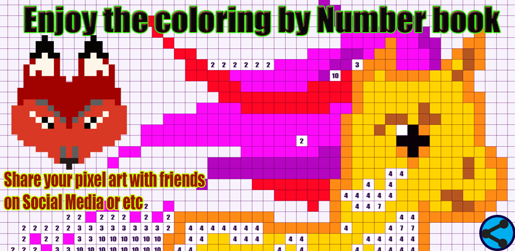 Coloring ColorPixNu Pixel Art Coloring by Number: Amazon.fr: Appstore ...