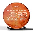 Xech Digital Alarm Clock with Bluetooth Speaker, Dual Loud Alarms, LED ...