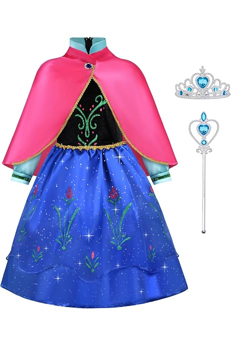 Anna Frozen Vestito Verde Corpo Intero Anna Frozen Vest Etsy Italia