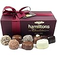 Hamiltons Burgundy Luxury Belgian Ballotin 24 Handmade Chocolates Gift ...