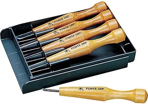 Power Grip Carving Chisels Sets, Five Piece Set by MIKISYO (Japan ...