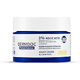 DERMDOC 2% Kojic Acid Night Cream 50g & 25g with Niacinamide & Alpha ...