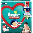 Buy Pampers Happy Sleep Pant Style Baby Diapers, Medium (M), 50 Count ...