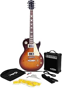 Rockburn LP2 Style Guitar Package (Include 10 W Amp, Gig Bag, Strings ...