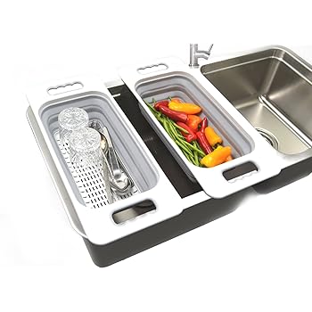 RMDLO Stainless Steel Collapsible Colander Steamer: Amazon.co.uk ...