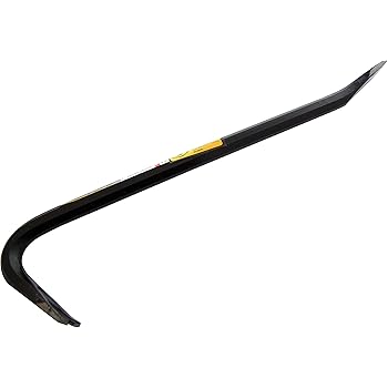 Spares2go 5 Piece Crowbar, Long Wrecking Rod & Flat Pry - Crow Bar Set ...